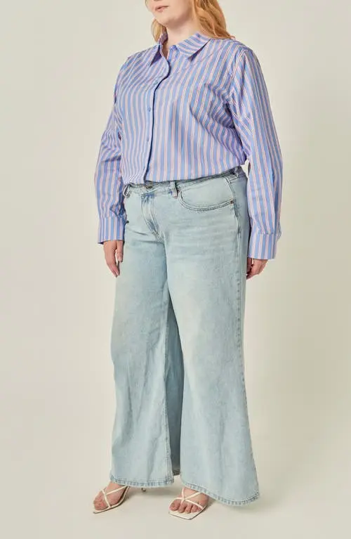 English Factory Striped Cotton Shirt