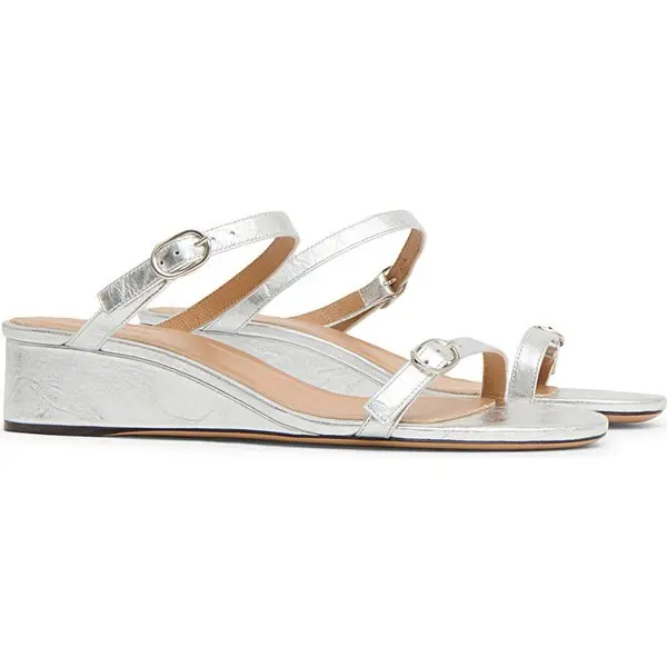 MANSUR GAVRIEL Zeppa Leather Wedge Sandal