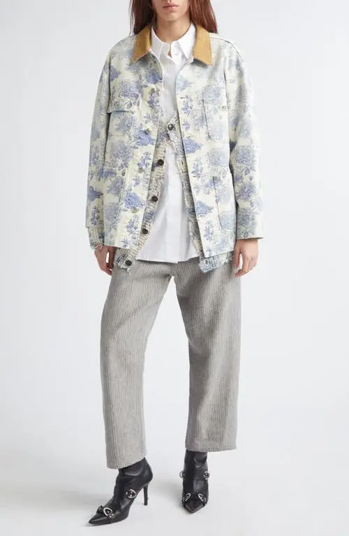 R13 Relaxed Floral Chore Jacket