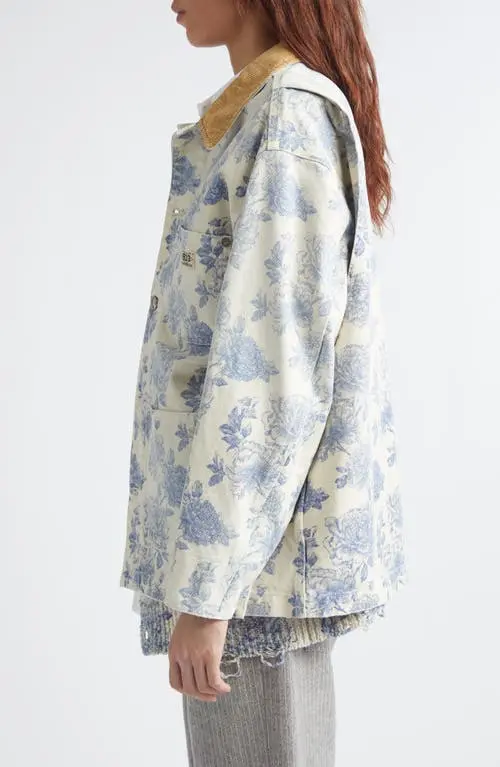 R13 Relaxed Floral Chore Jacket