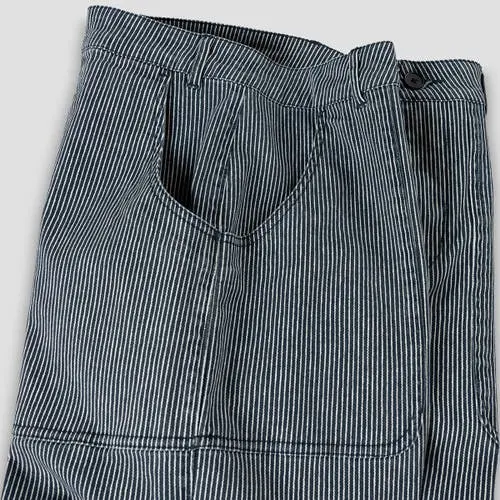 BACKCOUNTRY Venture Wide Leg Pant - Midnight Blue Micro Stripe