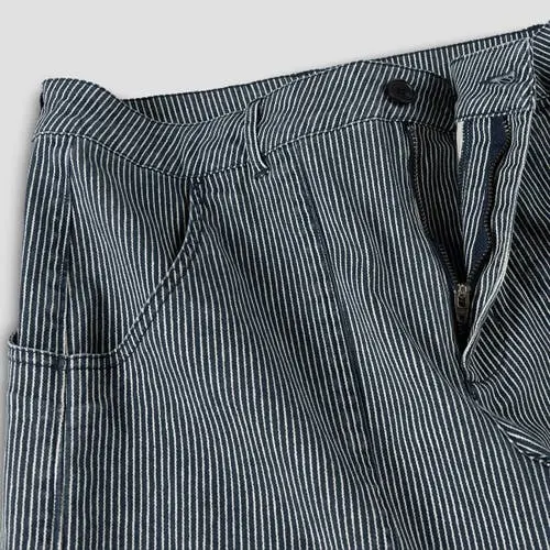 BACKCOUNTRY Venture Wide Leg Pant - Midnight Blue Micro Stripe