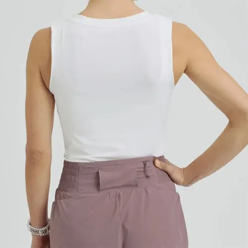 PRUZAN Super Soft Fitted Tank Top - Salt