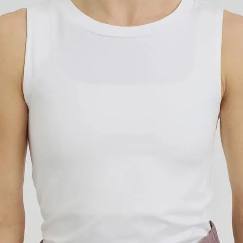PRUZAN Super Soft Fitted Tank Top - Salt