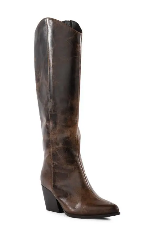 Seychelles Begging You Distress Knee High Boot - Brown