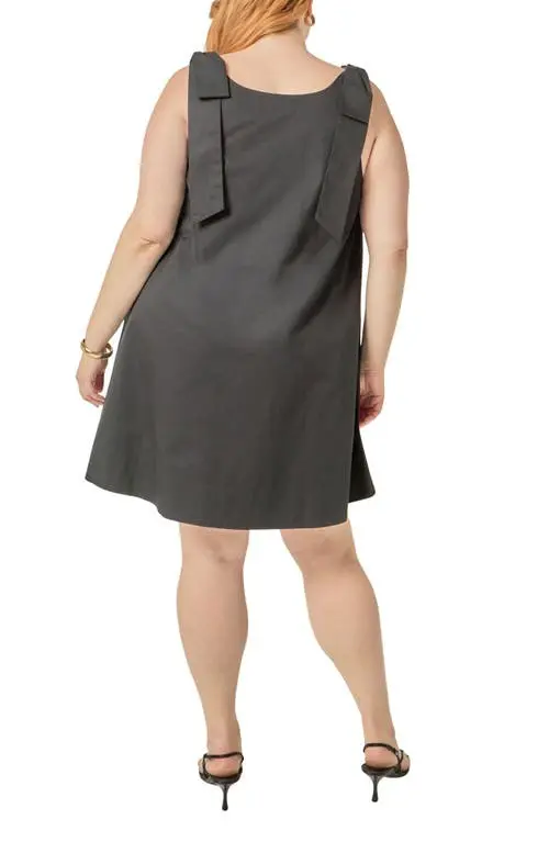 English Factory Bow Shoulder Sleeveless Minidress
