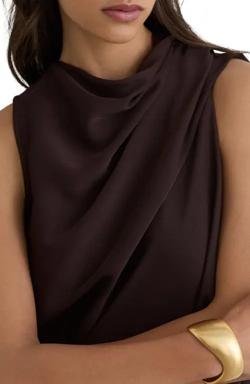 REISS Wrenley Cowl Neck Minidress