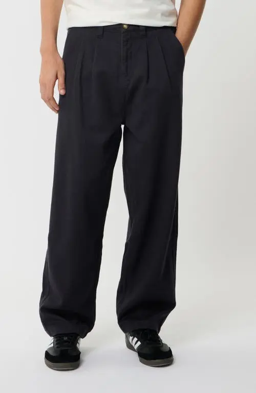 Rip Curl Disorder Twill Wide Leg Pants - Washed Black