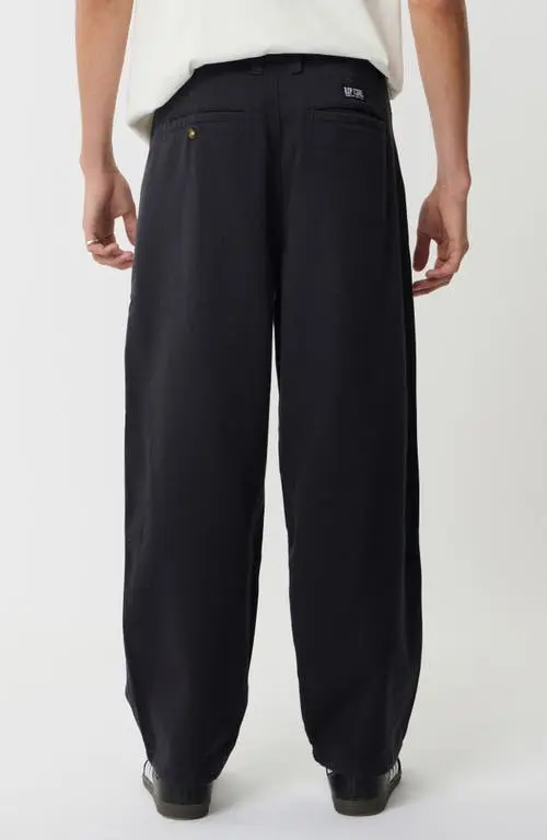 Rip Curl Disorder Twill Wide Leg Pants - Washed Black
