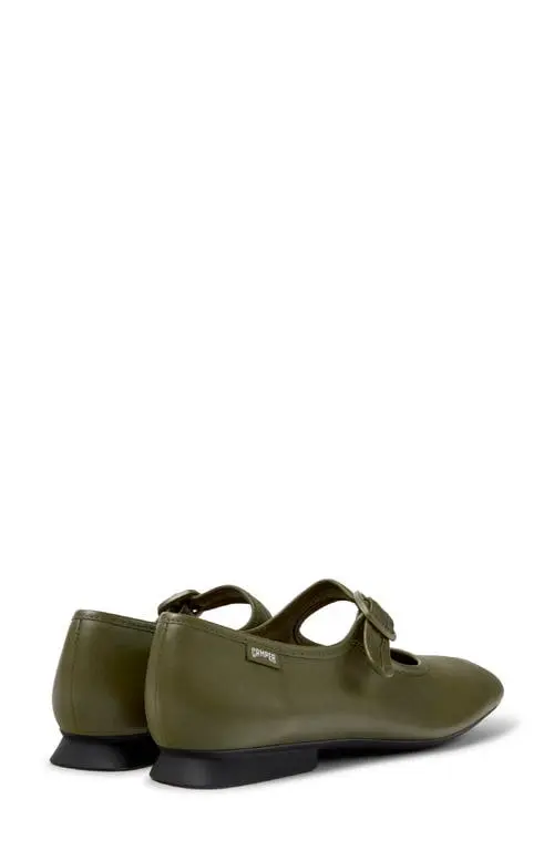 Camper Casi Myra Mary Jane Flat - Dark Green