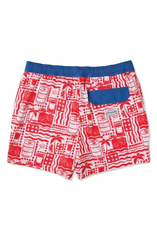 PARTY PANTS 5-inch Swim Trunks