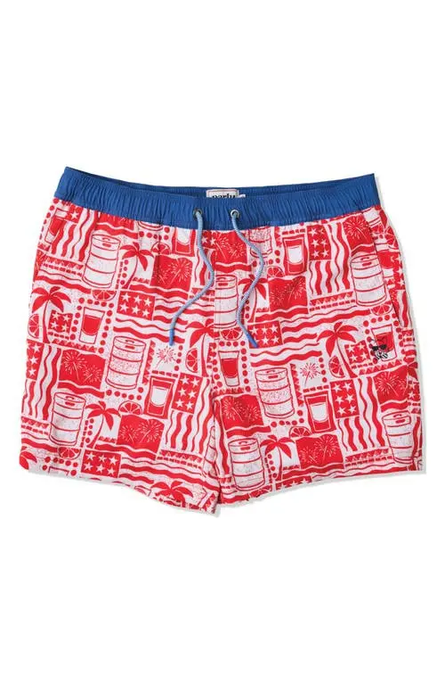 PARTY PANTS 5-inch Swim Trunks