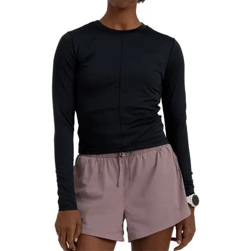 PRUZAN Super Soft Fitted Long-sleeve Top - Onyx