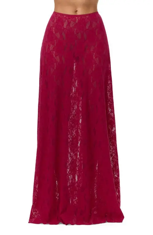 Naked Wardrobe Lace Maxi Skirt