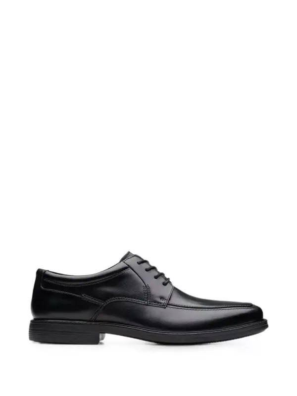 Clarks Ipswich Apron Ii Leather Derby Shoes - Black