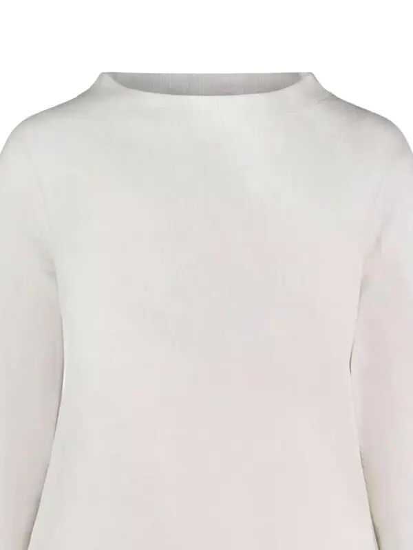 BETTY & CO Textured Boat-neck Long-sleeve Top