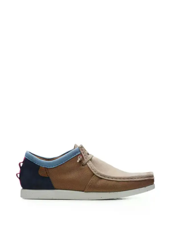 Clarks Shacrelite Moc Panelled Derby Shoes - Brown