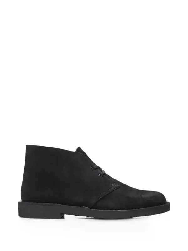 Clarks Bushacre 3 Suede Desert Boots - Black