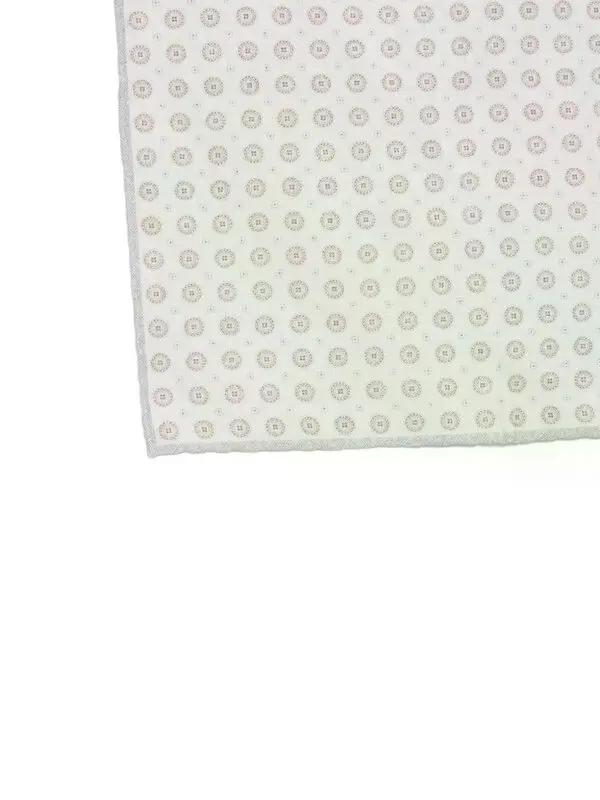 Eleventy Geometric-print Pocket Square