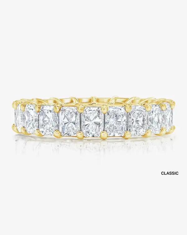 Ring Concierge Radiant Diamond Eternity Band Platinum - One-color
