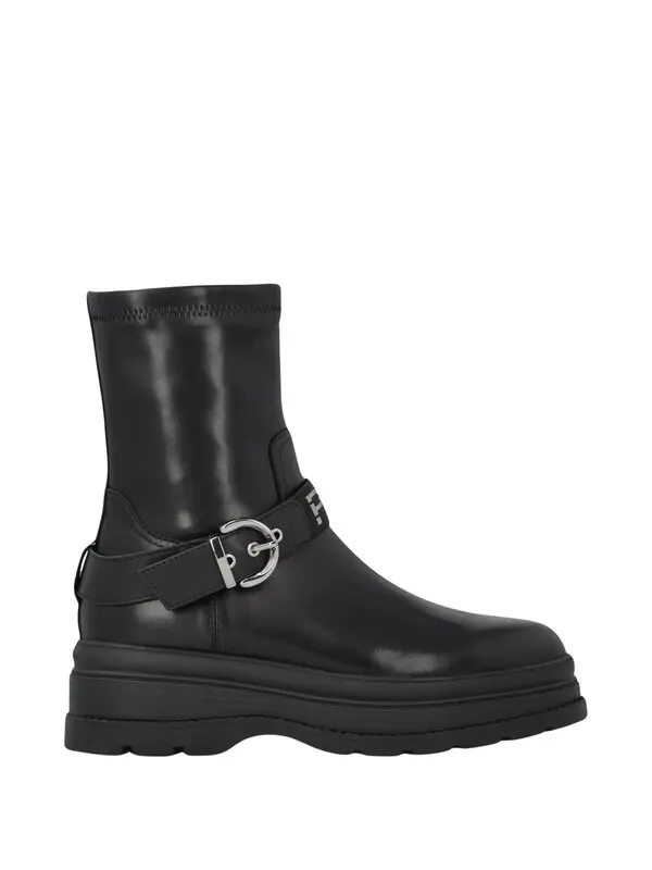 Pinko Eva 01 Buckled Leather Boots
