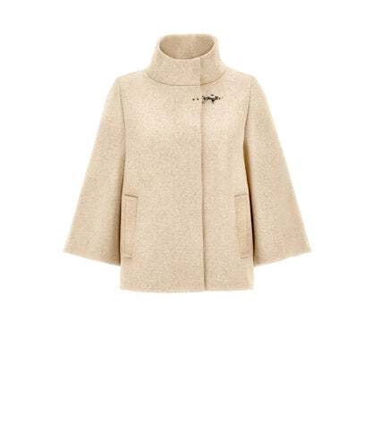 FAY Cape With Clasp Detail - Multicolor