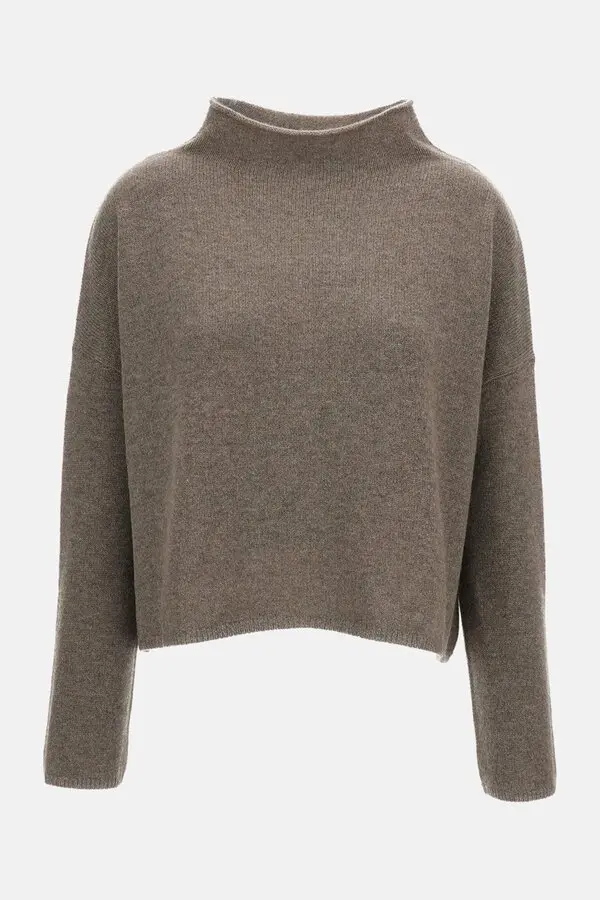 LISA YANG Sandy Heavy-knit Cashmere Mock Neck Sweater - Multicolor