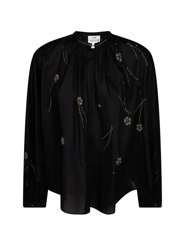 FORTE_FORTE Embroidered Cotton Blouse - Multicolor