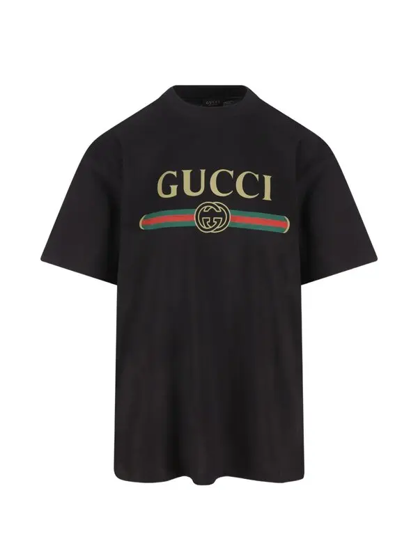 Gucci Logo Detail Cotton T-shirt