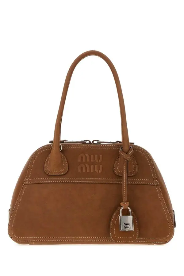 Miu Miu Leather Handbag - Brown