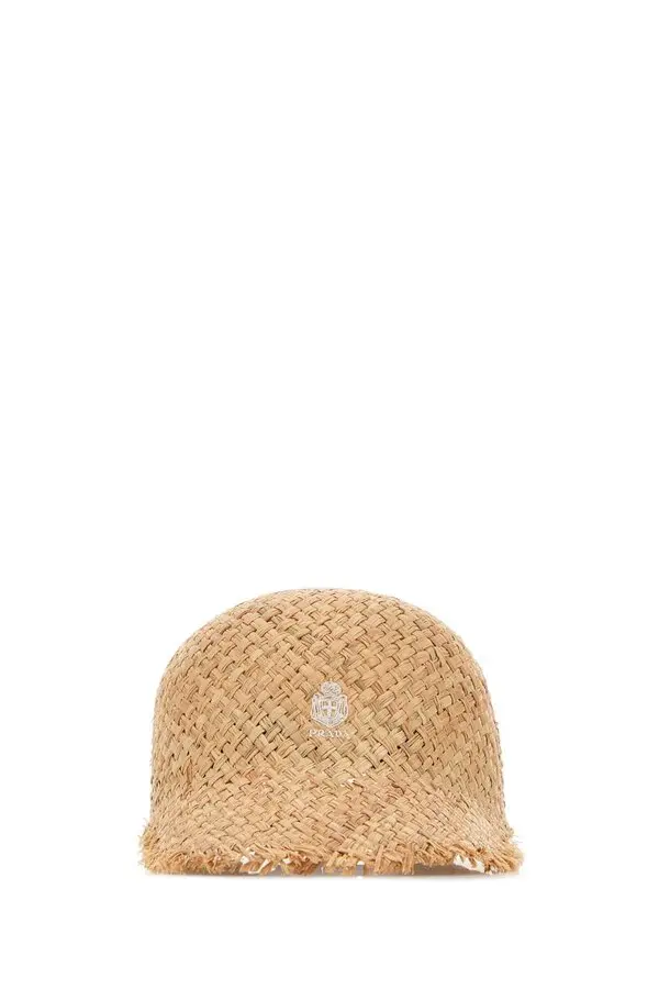 Prada Raffia Baseball Cap