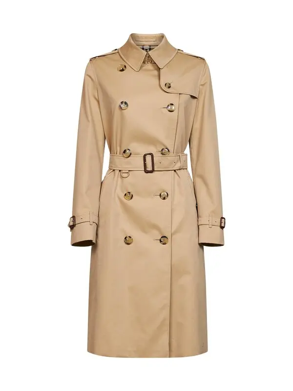 Burberry Heritage Kensington Long Trench Coat - Multicolor