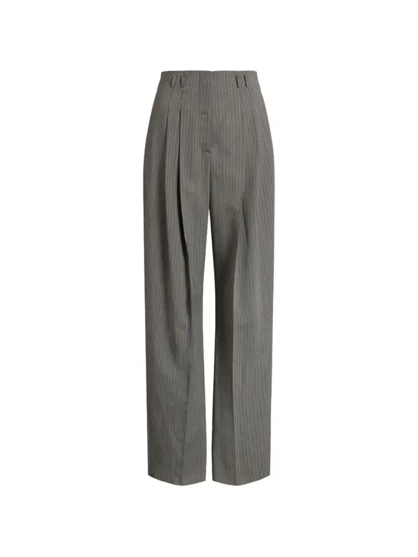 Alberta Ferretti Wool Blend Tailoring Trousers - Multicolor
