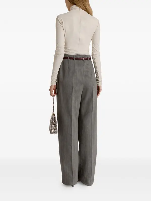 Alberta Ferretti Wool Blend Tailoring Trousers