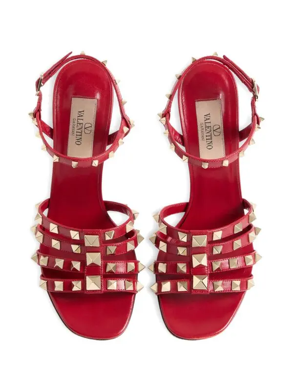Valentino Garavani Rockstud Leather Strappy High Heel Sandals