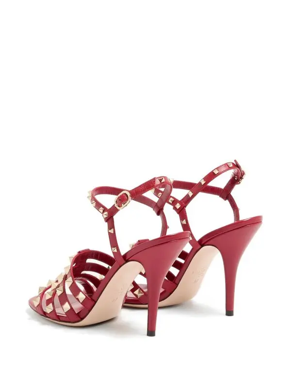 Valentino Garavani Rockstud Leather Strappy High Heel Sandals