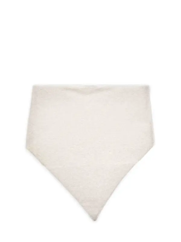 Brunello Cucinelli Beige Cashmere Large Scarf With Monili - Multicolor