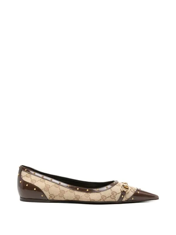 Gucci Savoy Ballet Flats With Horsebit Detail - Multicolor