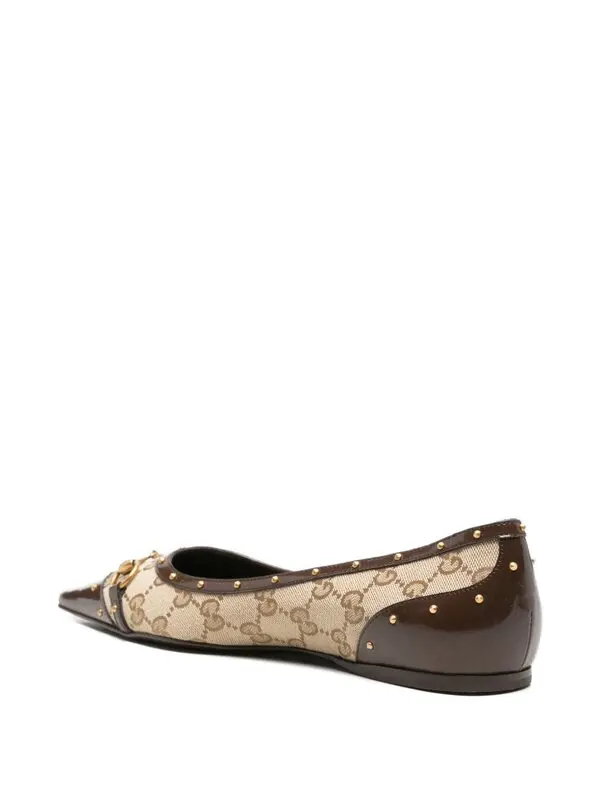 Gucci Savoy Ballet Flats With Horsebit Detail - Multicolor