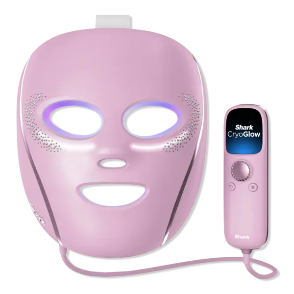 SHARK BEAUTY Cryoglow Red Blue & Infrared Iqled Face Mask & Under Eye Cooling - Rose Sparkle