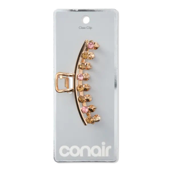 Conair Accessories Metal Claw Clip With Multi-color Stones - One-color