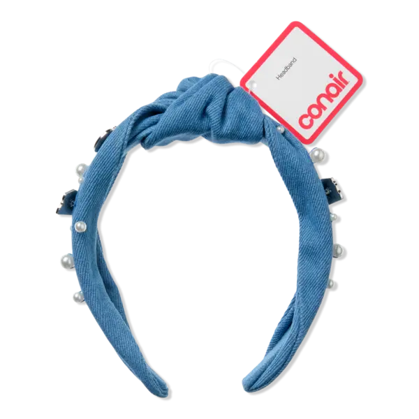 Conair Accessories Denim School Charm Twist Headband