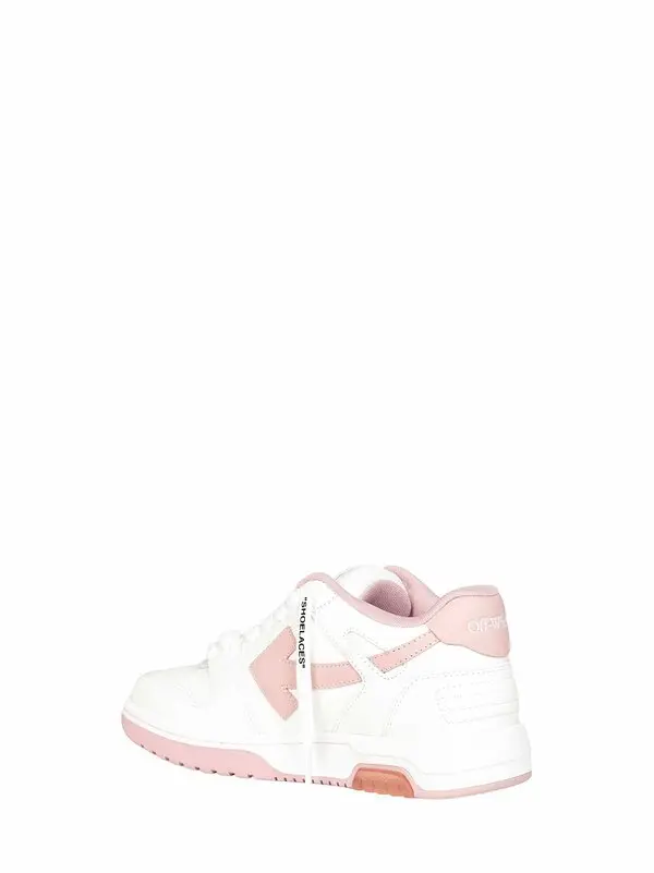 Off-White Leather And Recycled Polyester "out Of Office" Sneakers