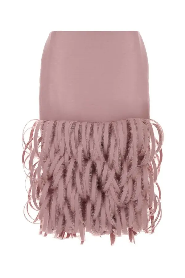 Balenciaga Wool Blend Skirt - Pink