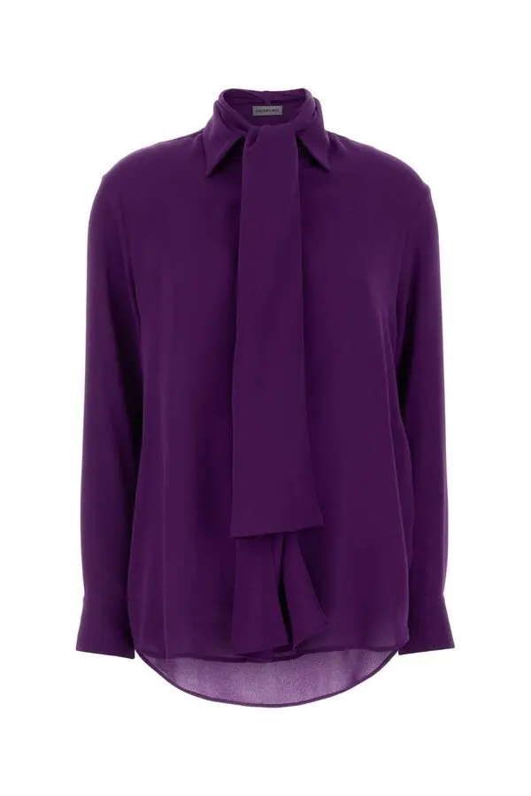 Balenciaga Georgette Shirt - Purple