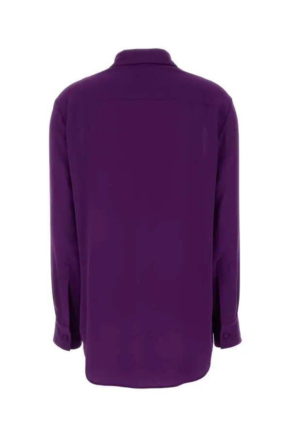 Balenciaga Georgette Shirt - Purple
