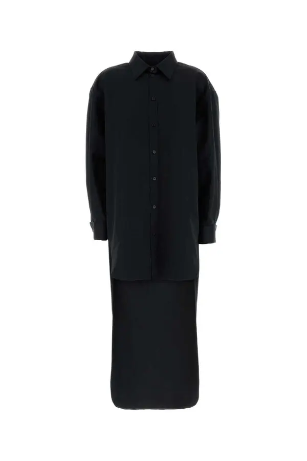 Balenciaga Poplin Shirt - Black