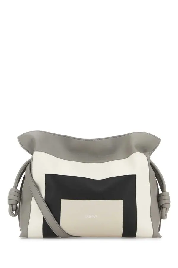 Loewe Nappa Leather X Josef And Anni Albers Medium Flamenco Clutch - Multicolor