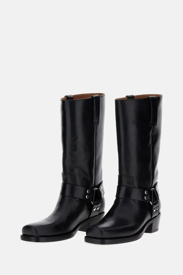 Paris Texas Roxy Boot With Silver Studs - Multicolor