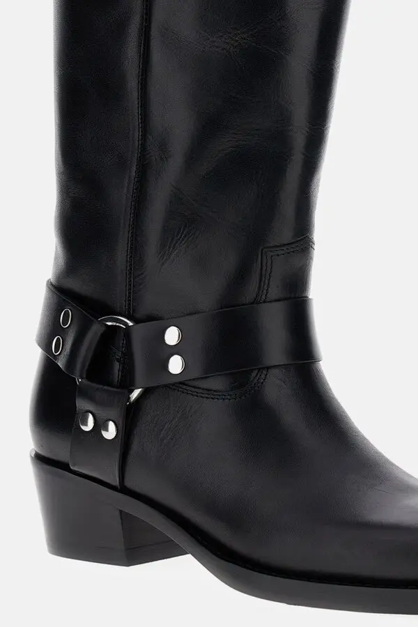 Paris Texas Roxy Boot With Silver Studs - Multicolor